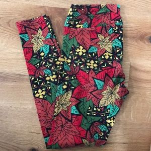LuLaRoe | Pants & Jumpsuits | Lularoe Os Christmas Leggings | Poshmark